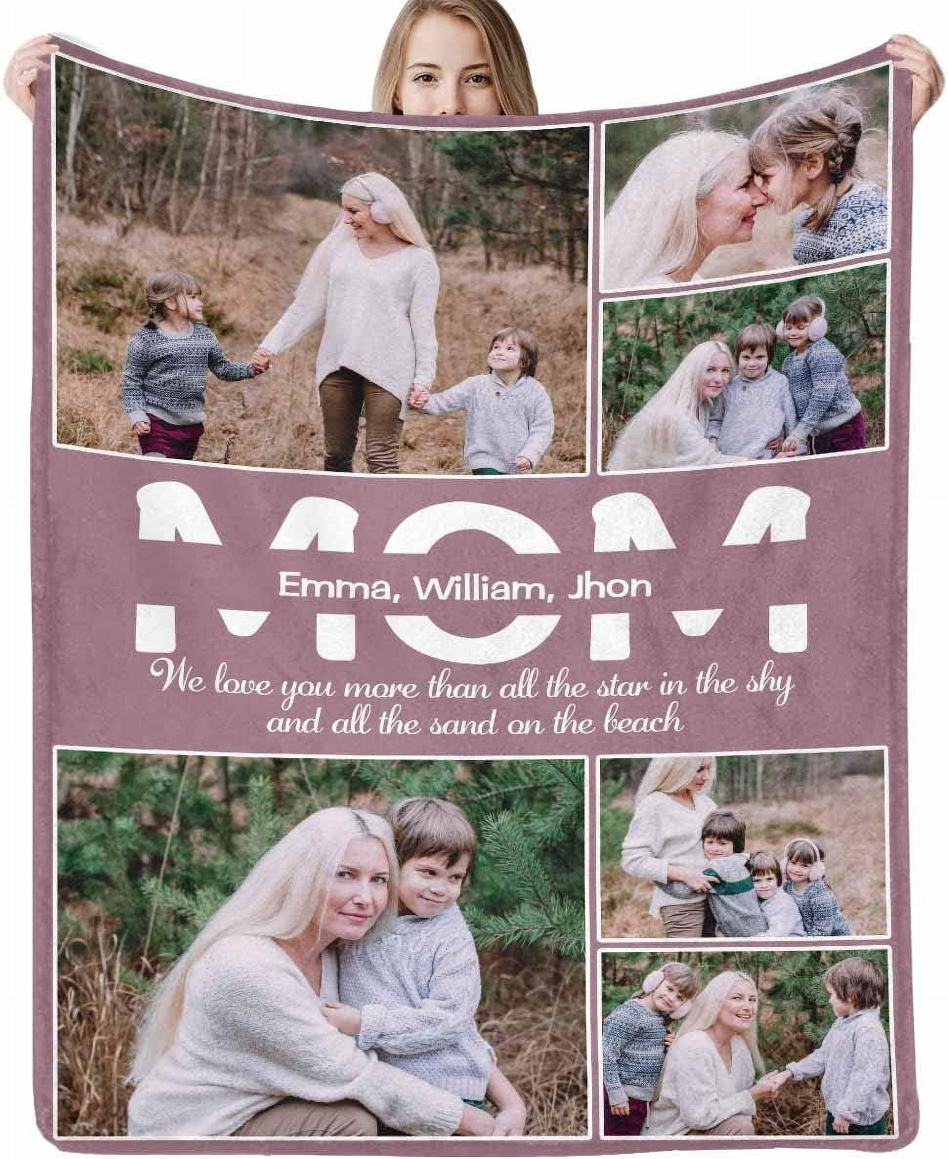 Custom Blanket with Photos: Made in USA, Personalized Blanket Memorial ...