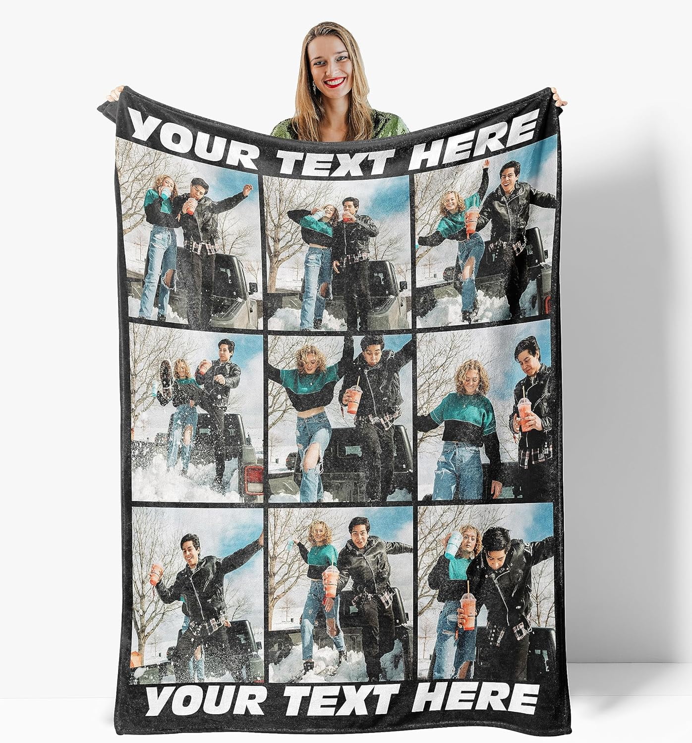 Custom Blanket with Photos Made in USA Personalized Gifts Personalized ...