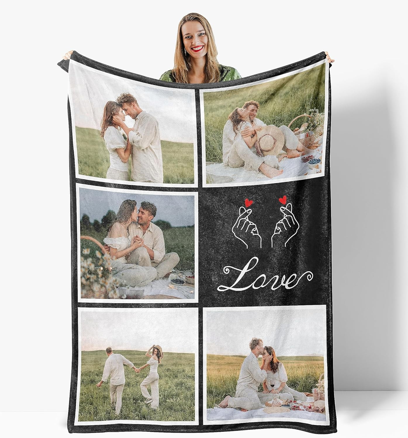 Custom Blanket with Photos Made in USA Personalized Gifts Personalized ...