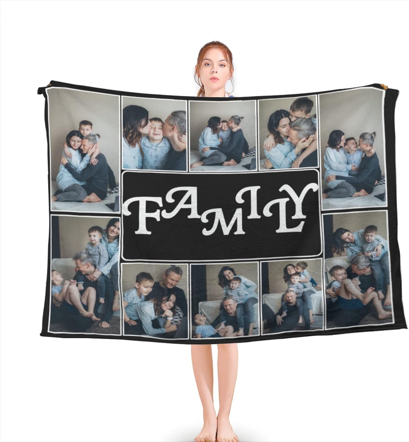 Custom Blanket with Photos Made in USA Personalized Gifts Personalized ...