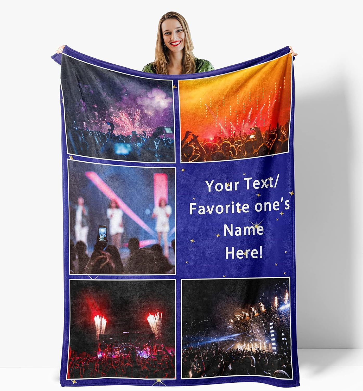 Custom Blanket with Photos Made in USA Personalized Gifts Personalized ...