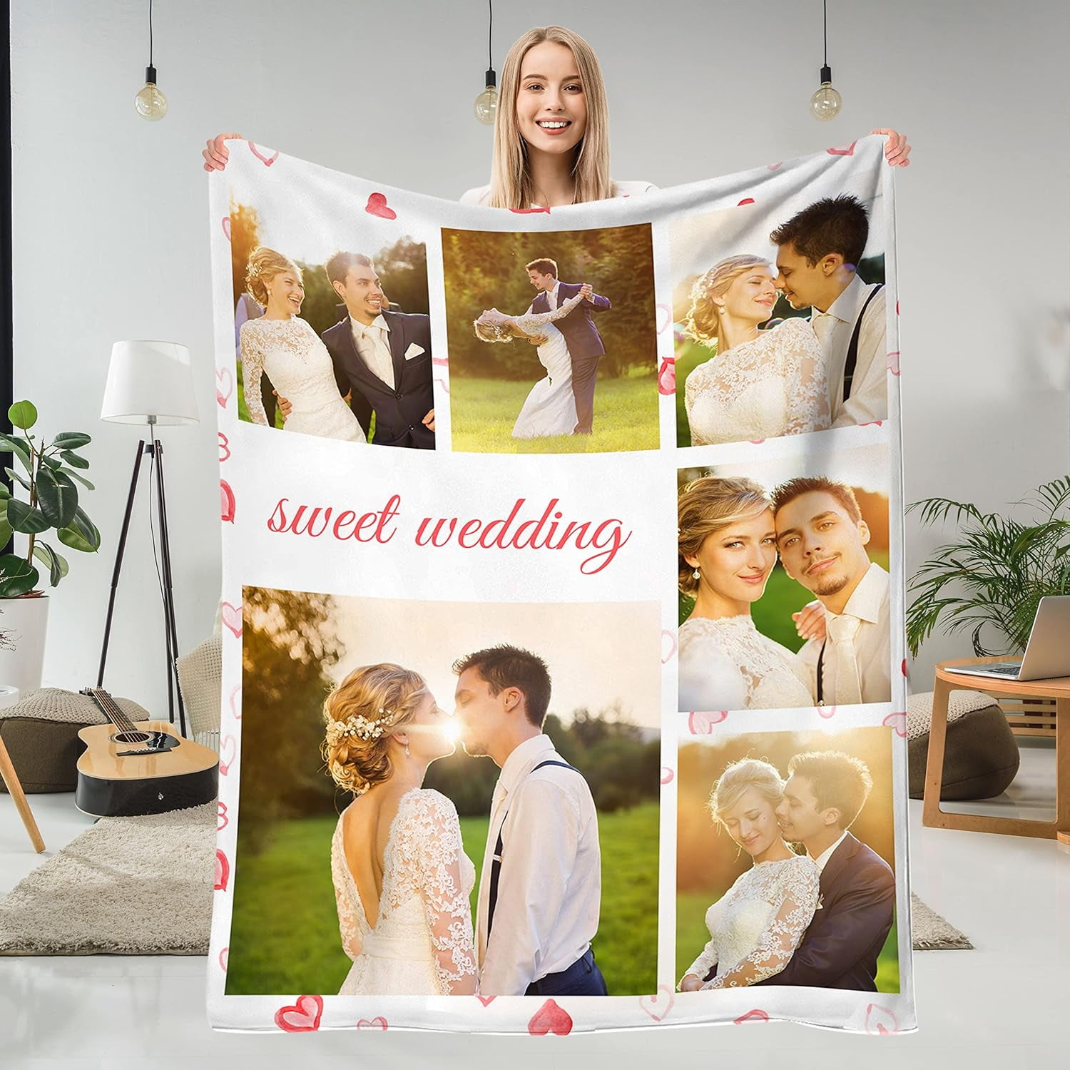 Custom Blanket with Photos Personalized Throw Blanket with Picture ...