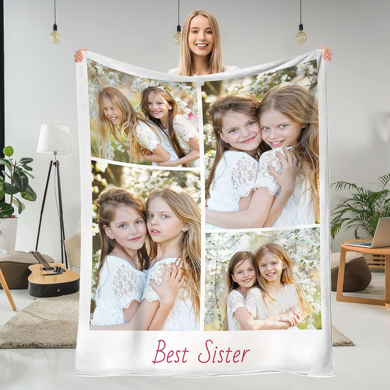 Custom Blanket with Photos Personalized Throw Blanket with Picture ...
