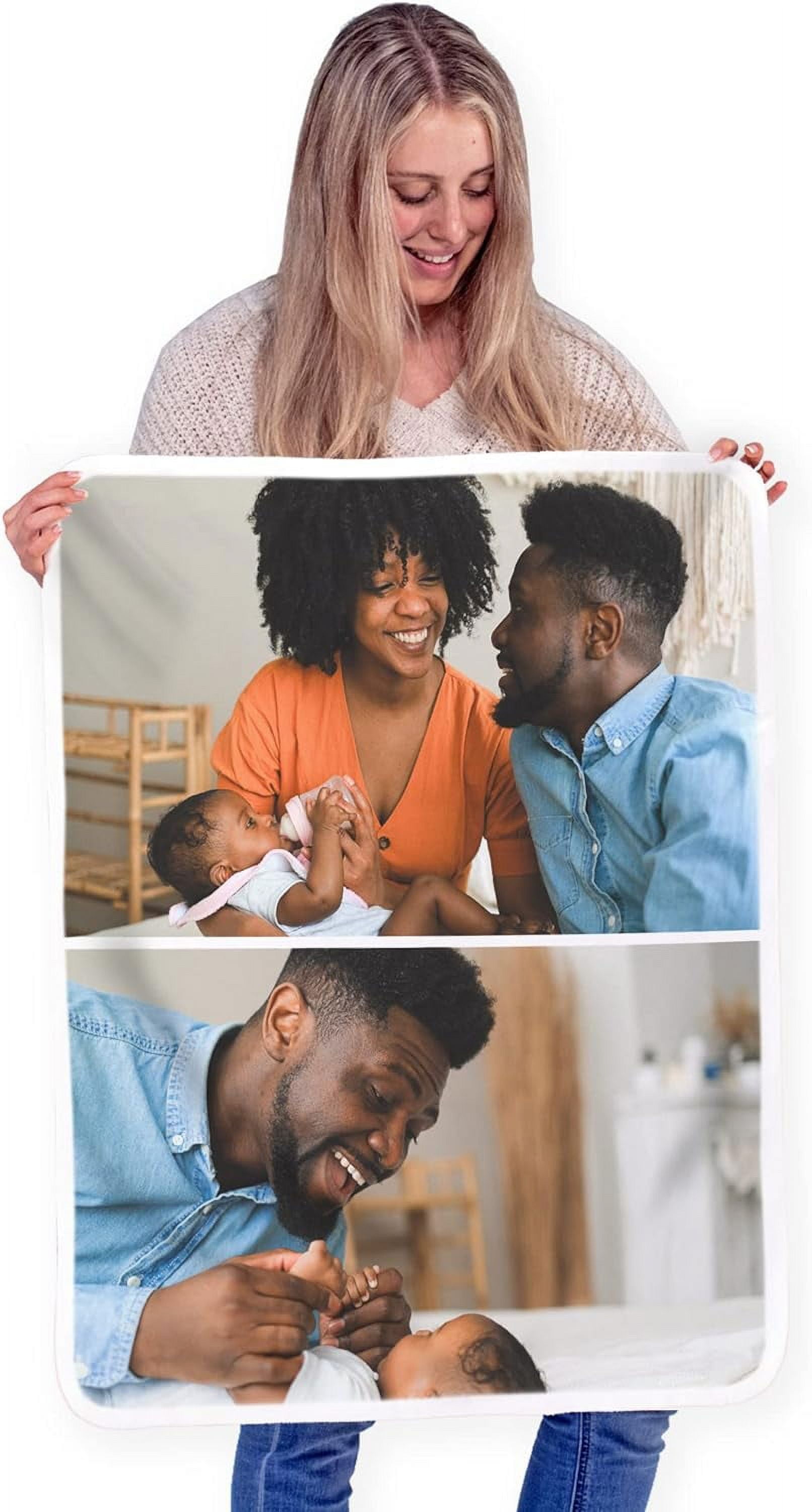 Custom Blanket Photos and Text, Fully Customizable with Your Pictures ...