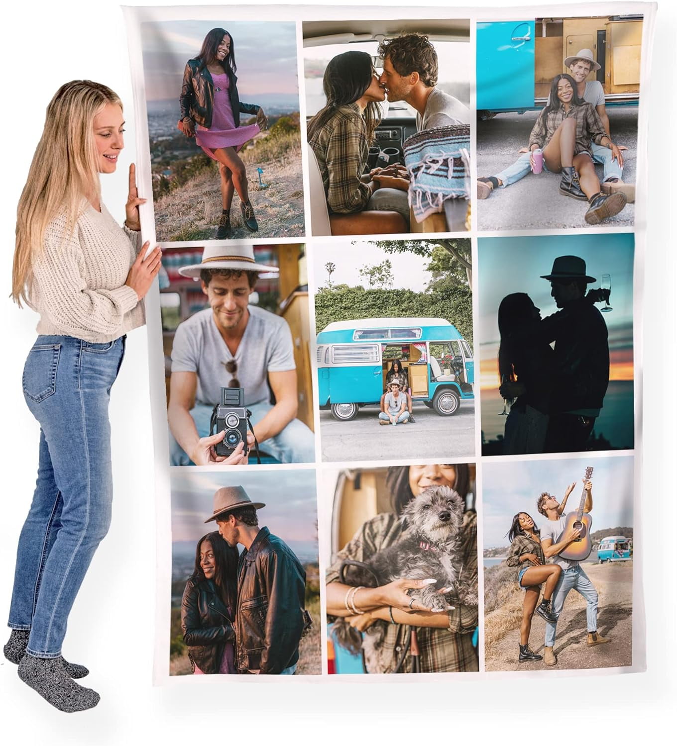 Custom Blanket Photos and Text, Fully Customizable with Your Pictures ...