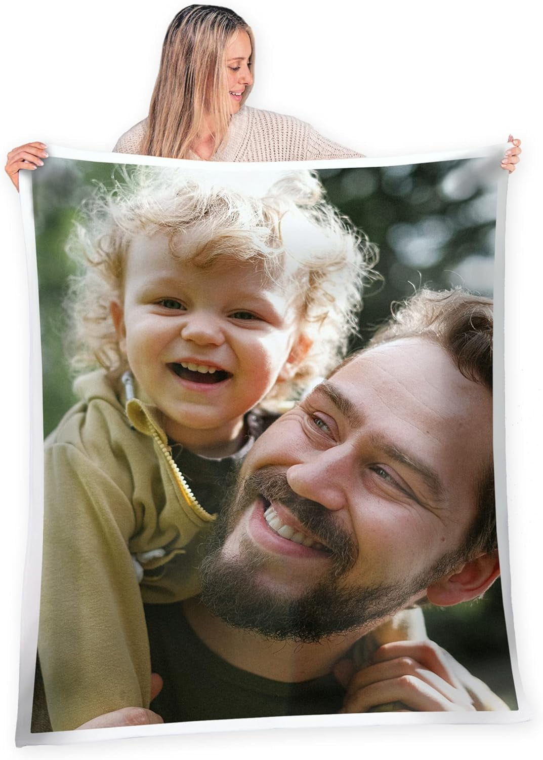 Custom Blanket Photos and Text, Fully Customizable with Your Pictures ...