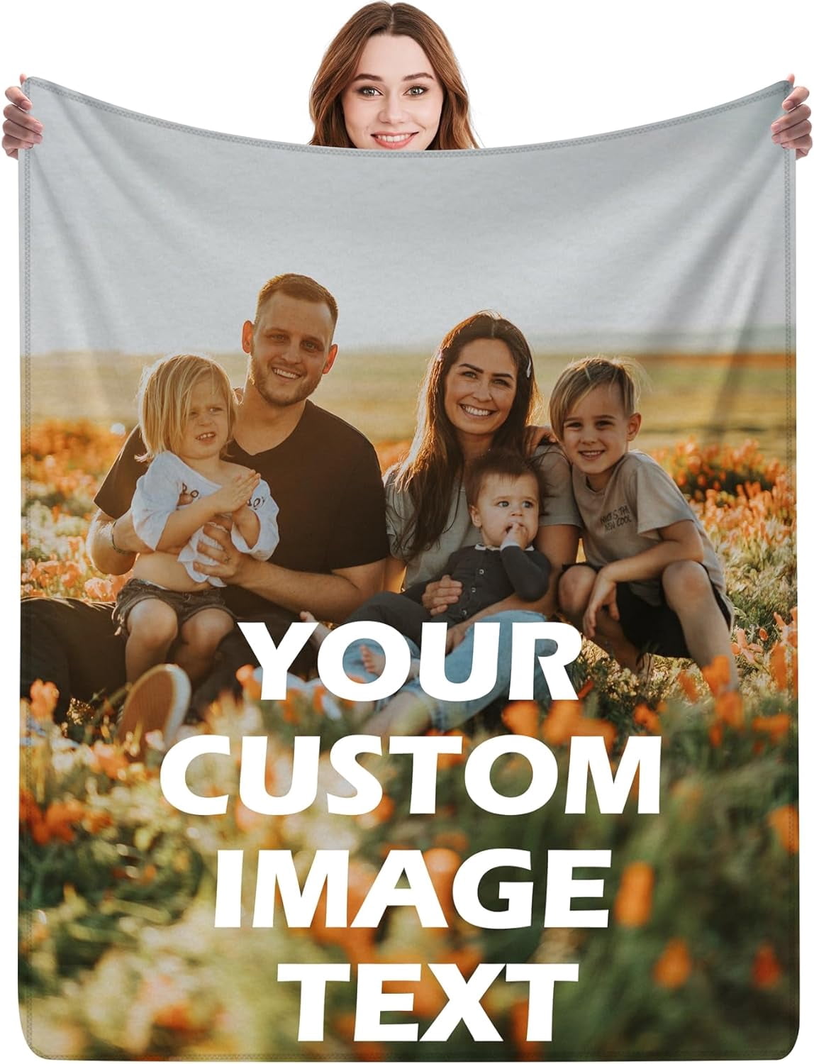 Custom Blanket with Picture Customized Blankets with Photos Christmas ...