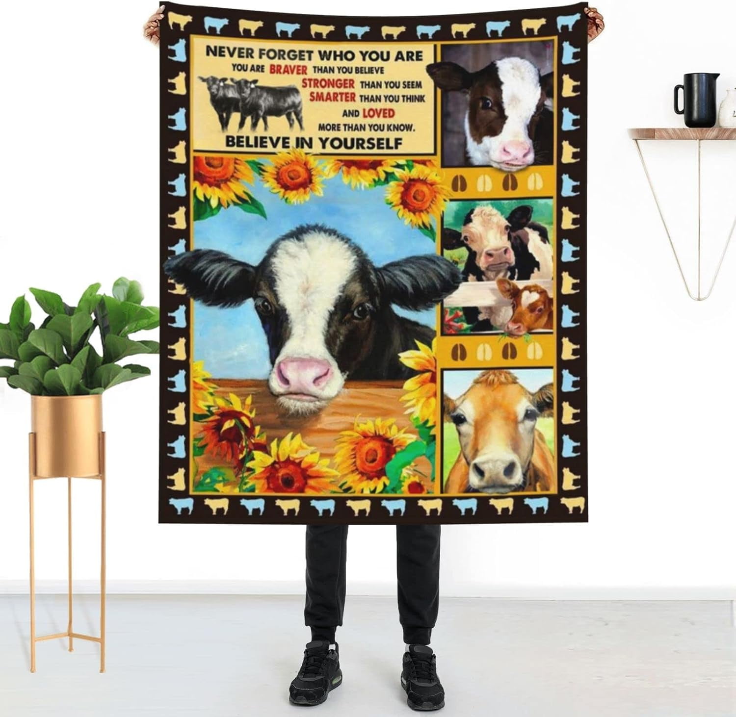 Custom Blanket with Picture, Customized Name Blankets with Text Photo ...