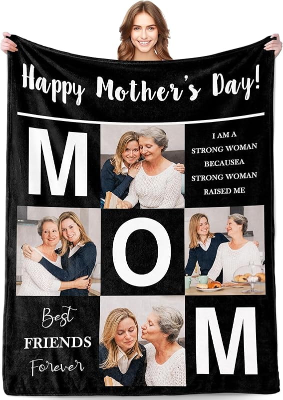 Custom Blanket with Picture Customized Photo Blankets Customize ...