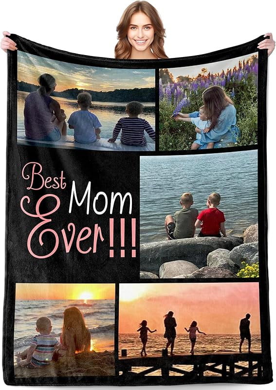 Custom Blanket with Picture Customized Photo Blankets Customize ...