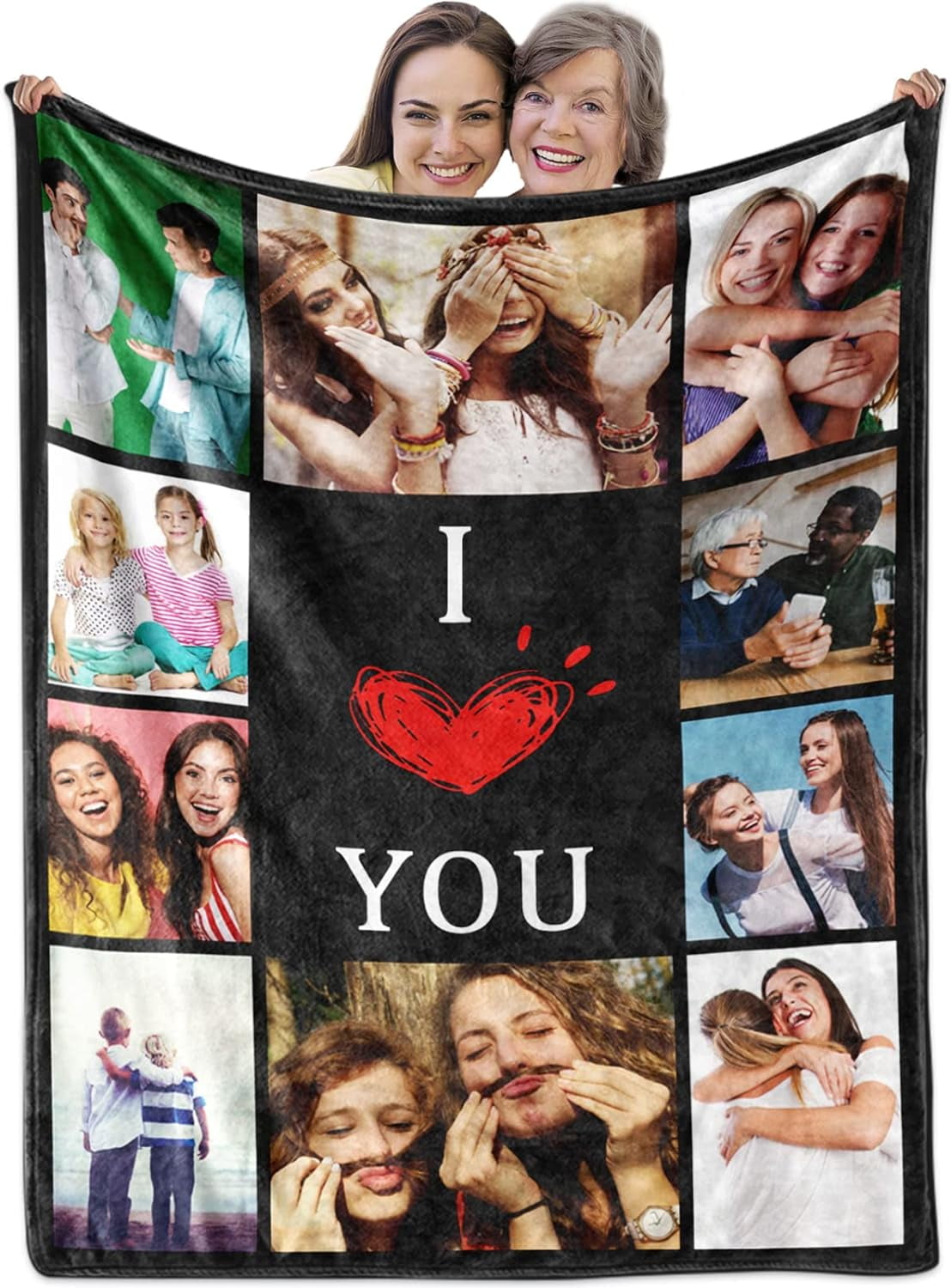 Custom Blanket with Picture, Customized Throw Photo Blankets ...