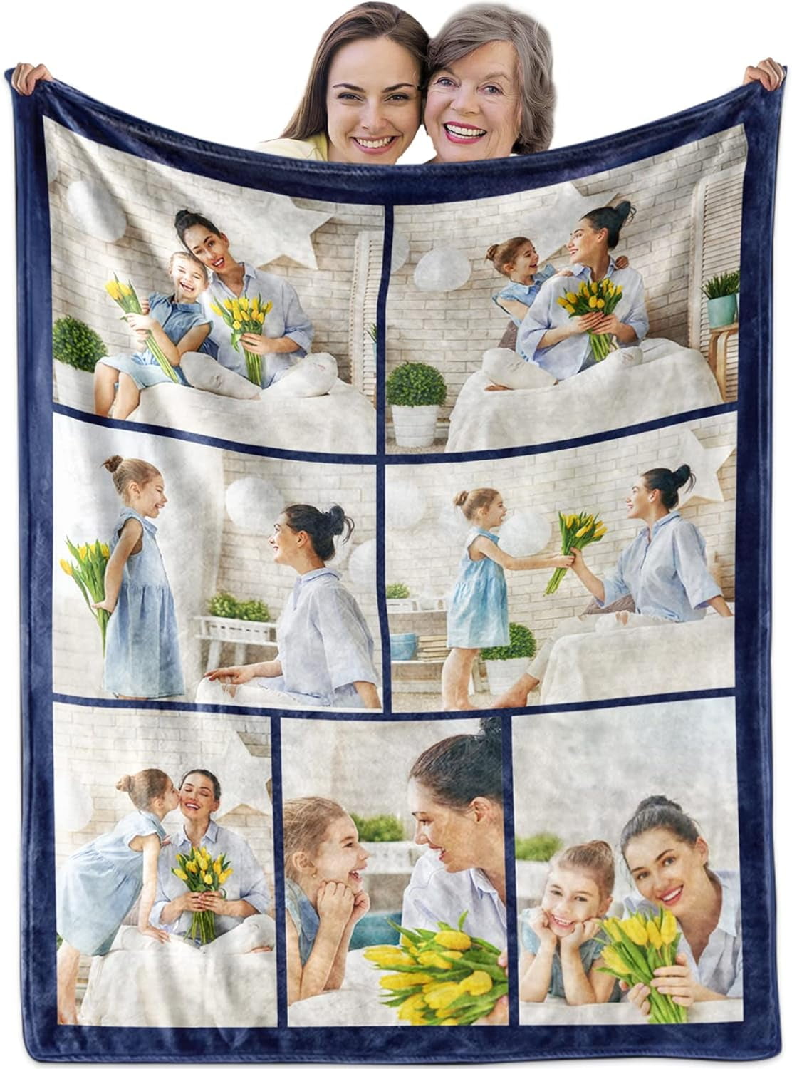 Custom Blanket with Picture, Customized Throw Photo Blankets ...