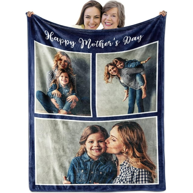 Custom Blanket with Picture, Customized Throw Photo Blankets ...