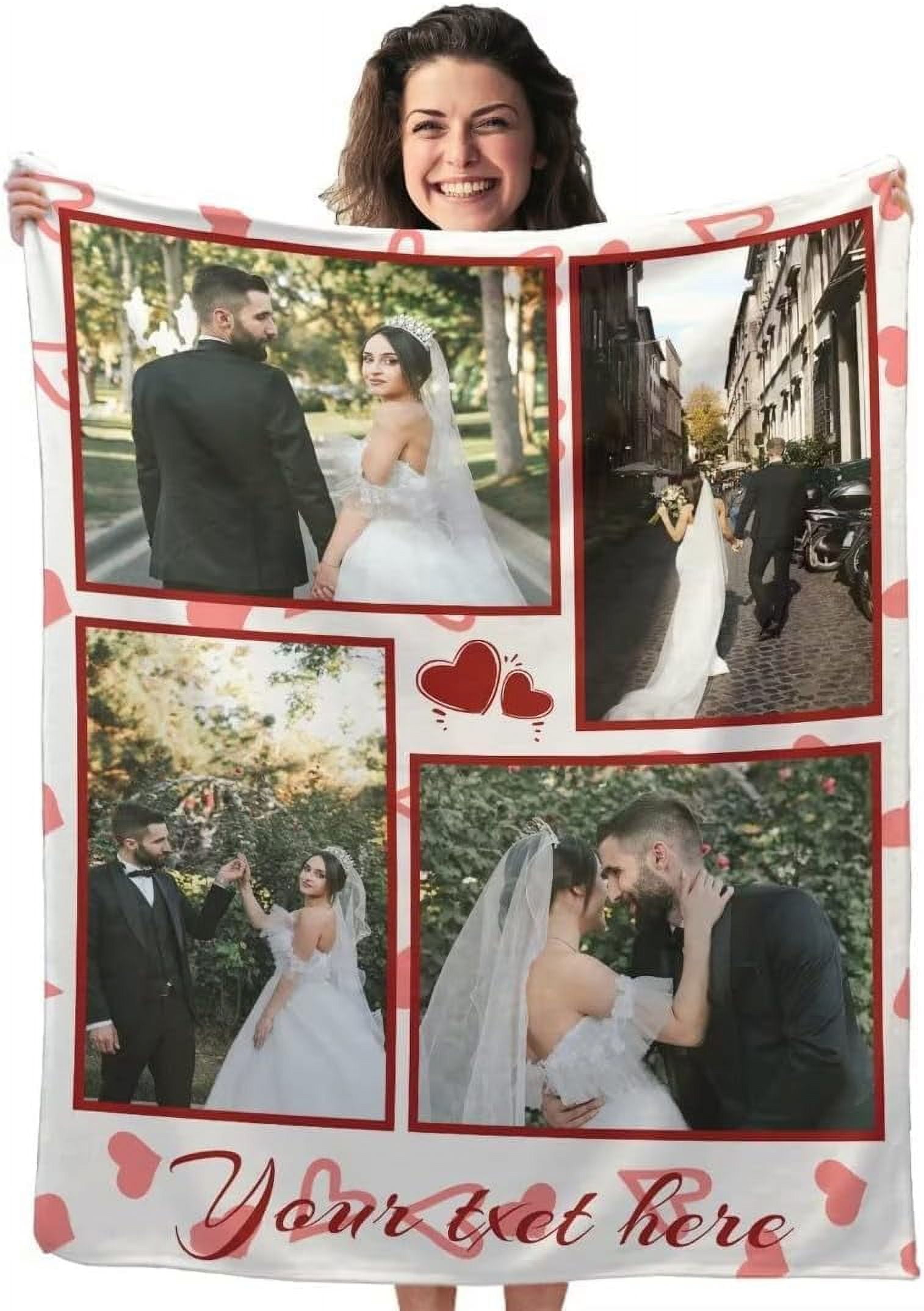 Custom Blanket with Picture Upload, Customized Blankets with Photos ...
