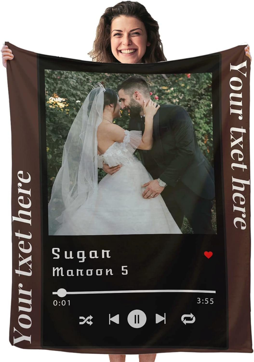 Custom Blanket with Picture Upload, Customized Blankets with Photos ...