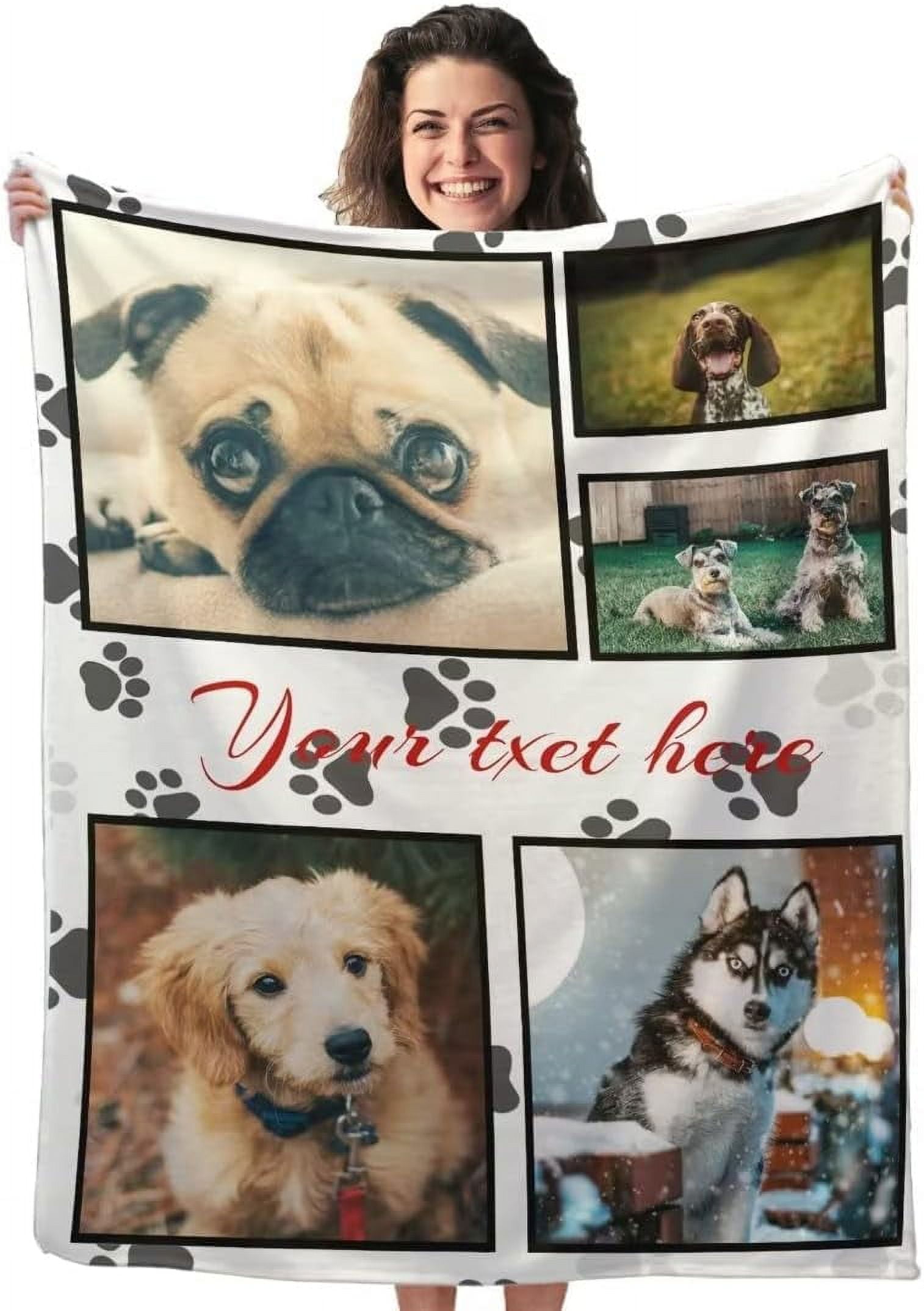 Custom Blanket with Picture Upload, Customized Blankets with Photos ...