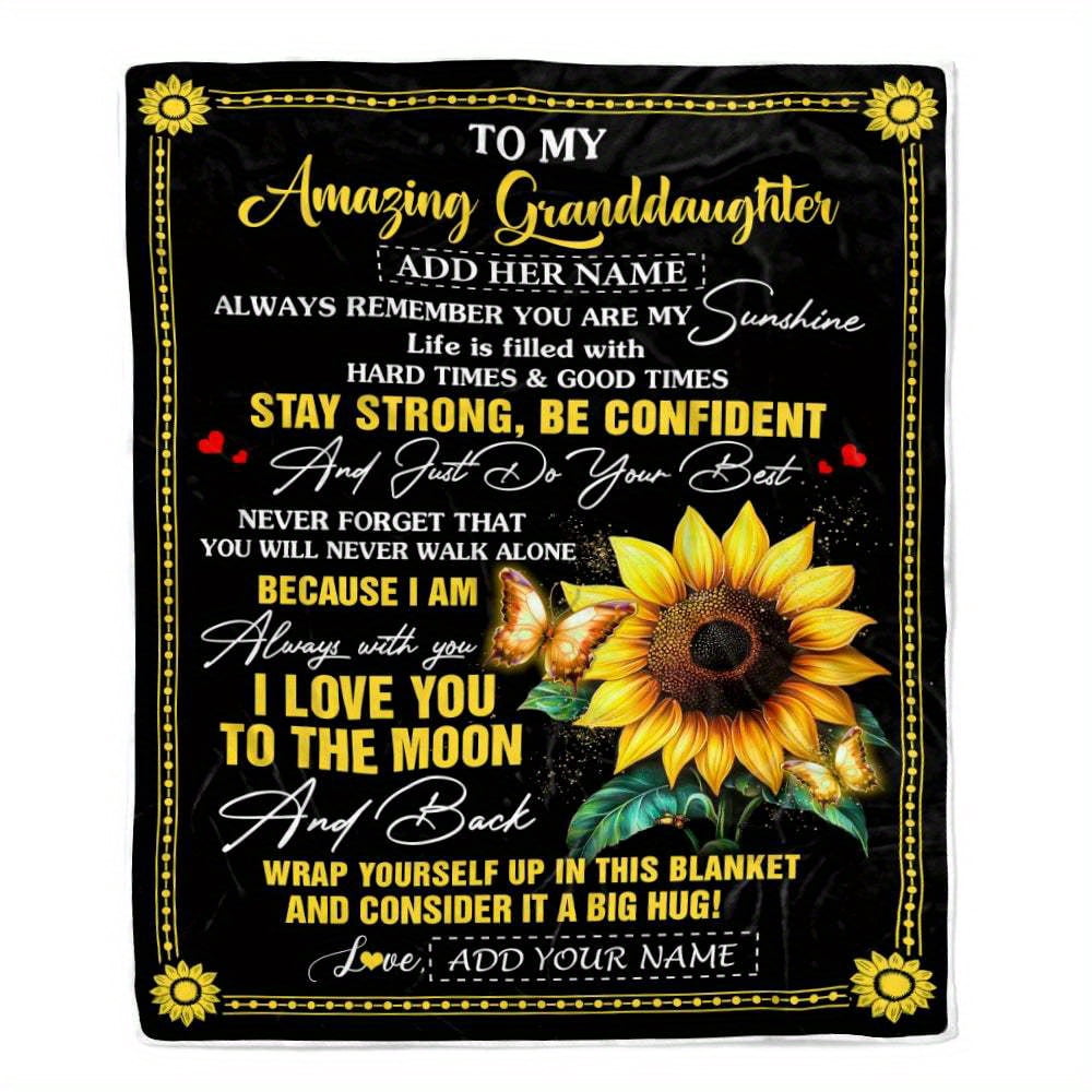 Custom Blanket Soft Flannel Throw Blanket - Personalized Photo & Text ...