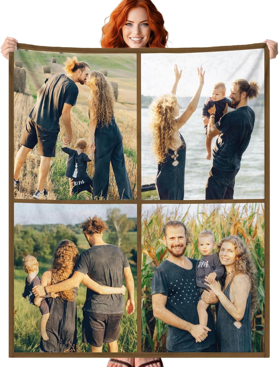 Custom Blanket with Picture Personalized Blankets with 9 Photos ...
