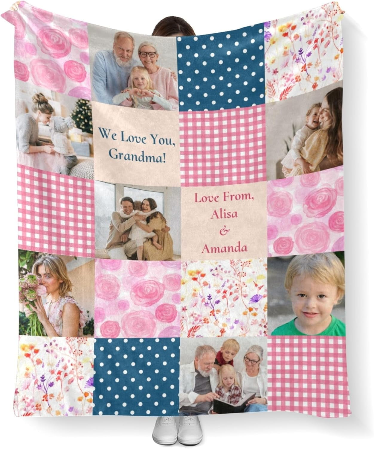 Custom Blankets Personalized Blankets with Photos Pictures Text ...