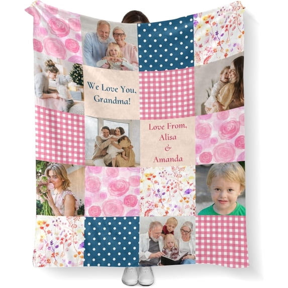 Custom Blankets Personalized Blankets with Photos Pictures Text ...