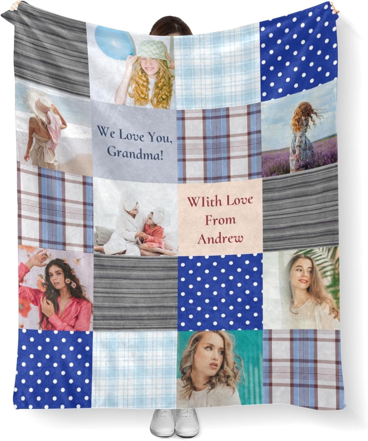 Custom Blankets Personalized Blankets with Photos Pictures Text ...