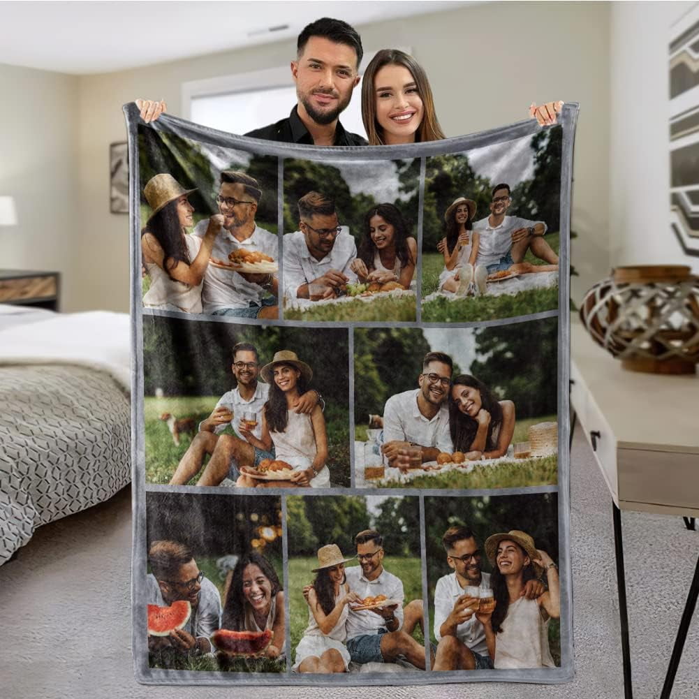 Custom Blankets with Photos Personalized Couples Gifts Customized ...