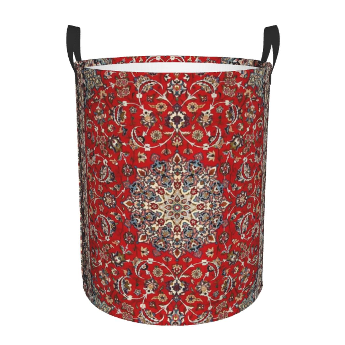 Custom Bohemian Persian Style Rug Laundry Basket Collapsible Turkish ...