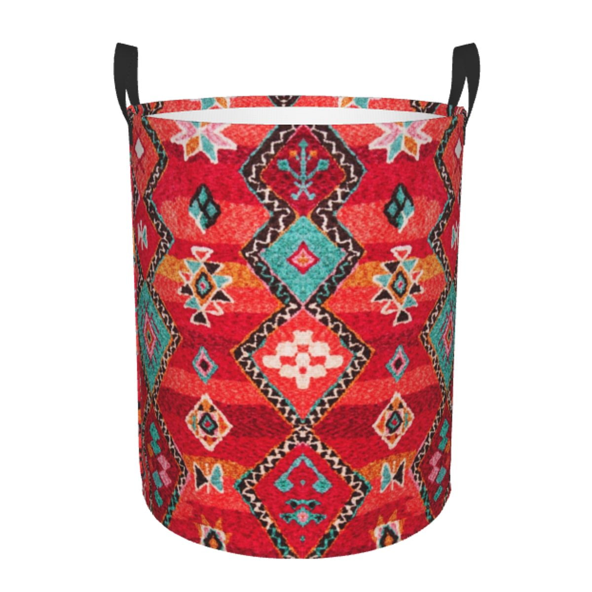 Custom Bohemian Style Artwork Laundry Basket Collapsible Large Capacity ...