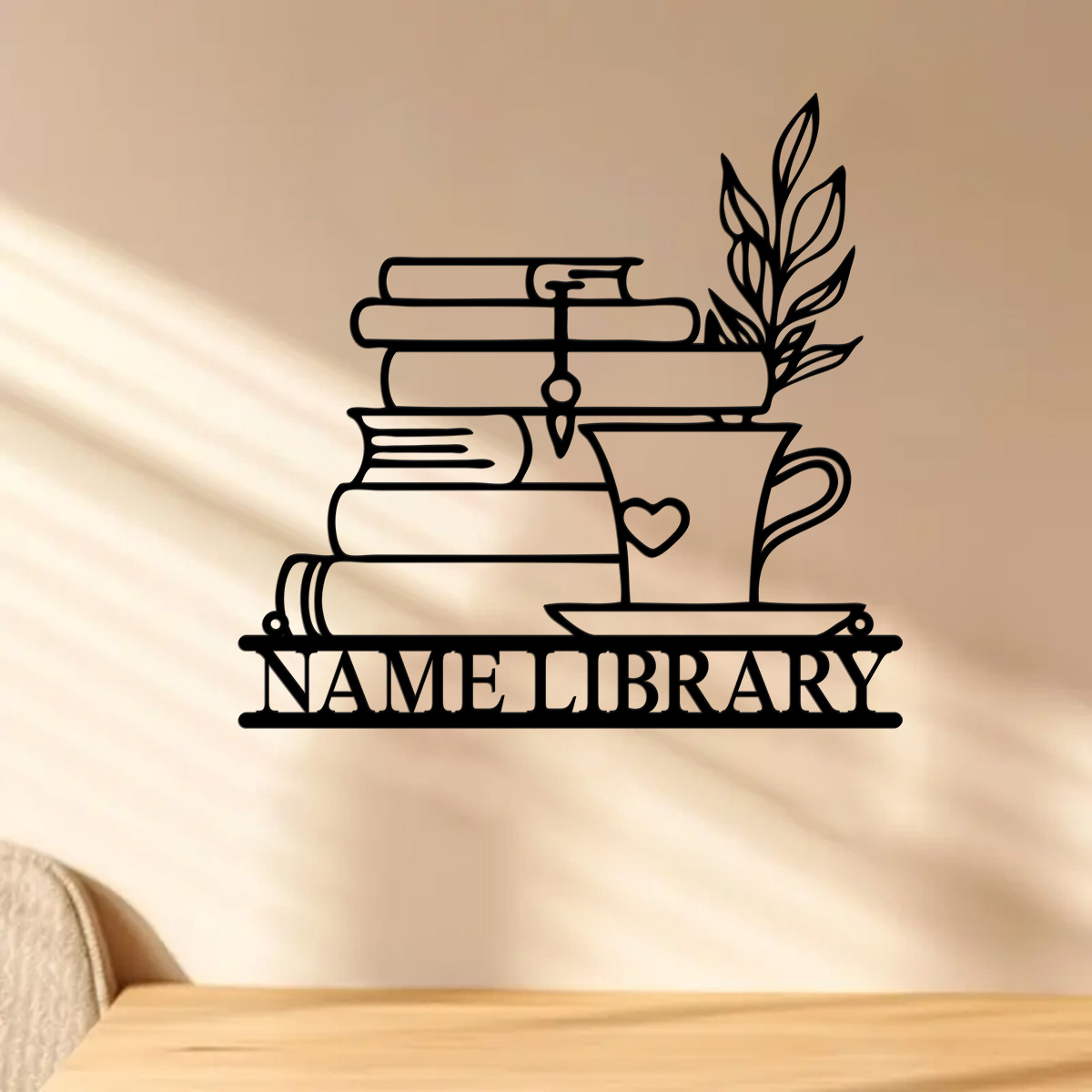 Custom Books Metal Sign,Personalized Reading Sign,Library Metal Sign ...