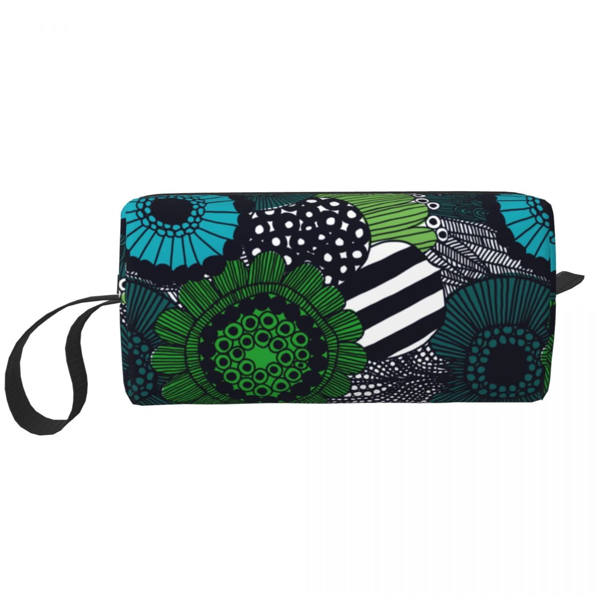 Custom Botany Flowers Print Makeup Bag Women Travel Cosmetic Organizer ...