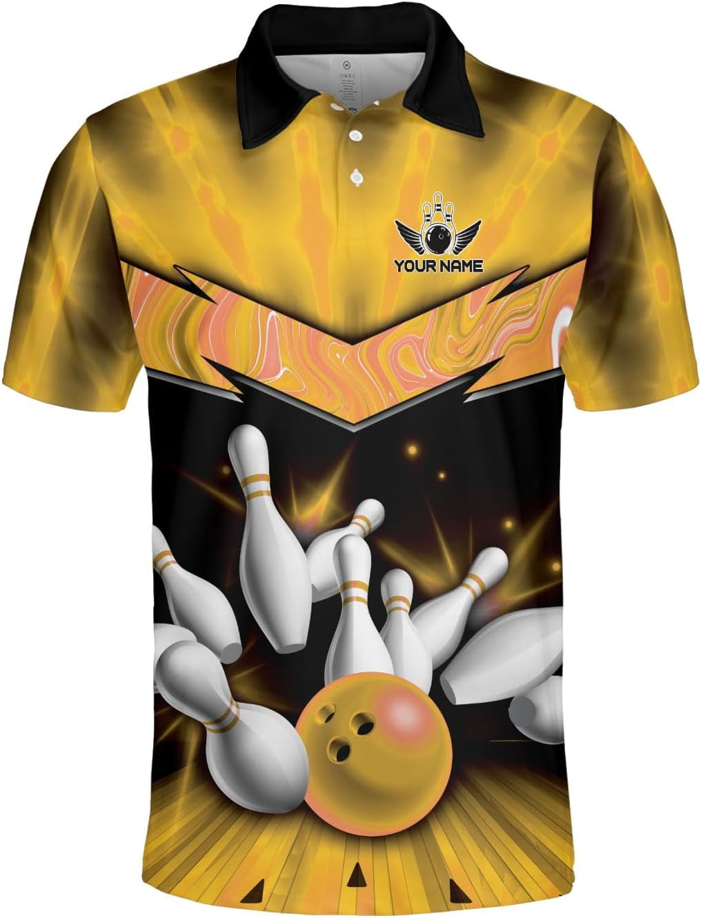 Custom Bowling Polo Shirt Personalized 3D Team Name Bowling Shirts for ...