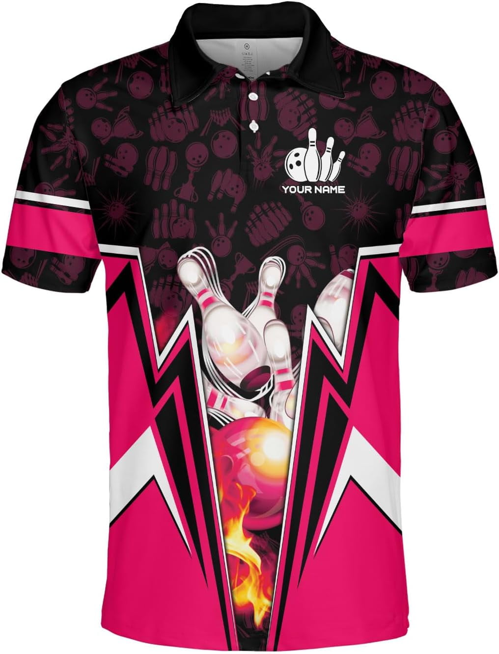 Custom Bowling Polo Shirt Personalized 3D Team Name Bowling Shirts for ...