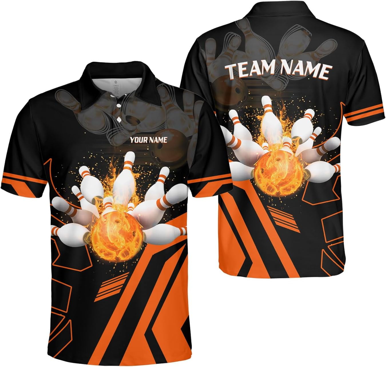 Custom Bowling Polo Shirts for Men and Women Personalized Team Name ...