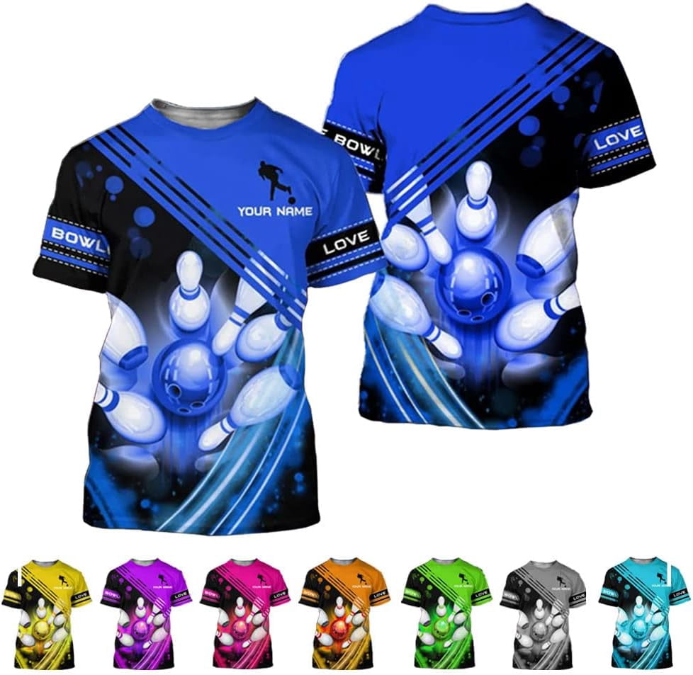 Custom Bowling Shirts, Personalized Name Bowling Shirts Unisex, Bowling ...