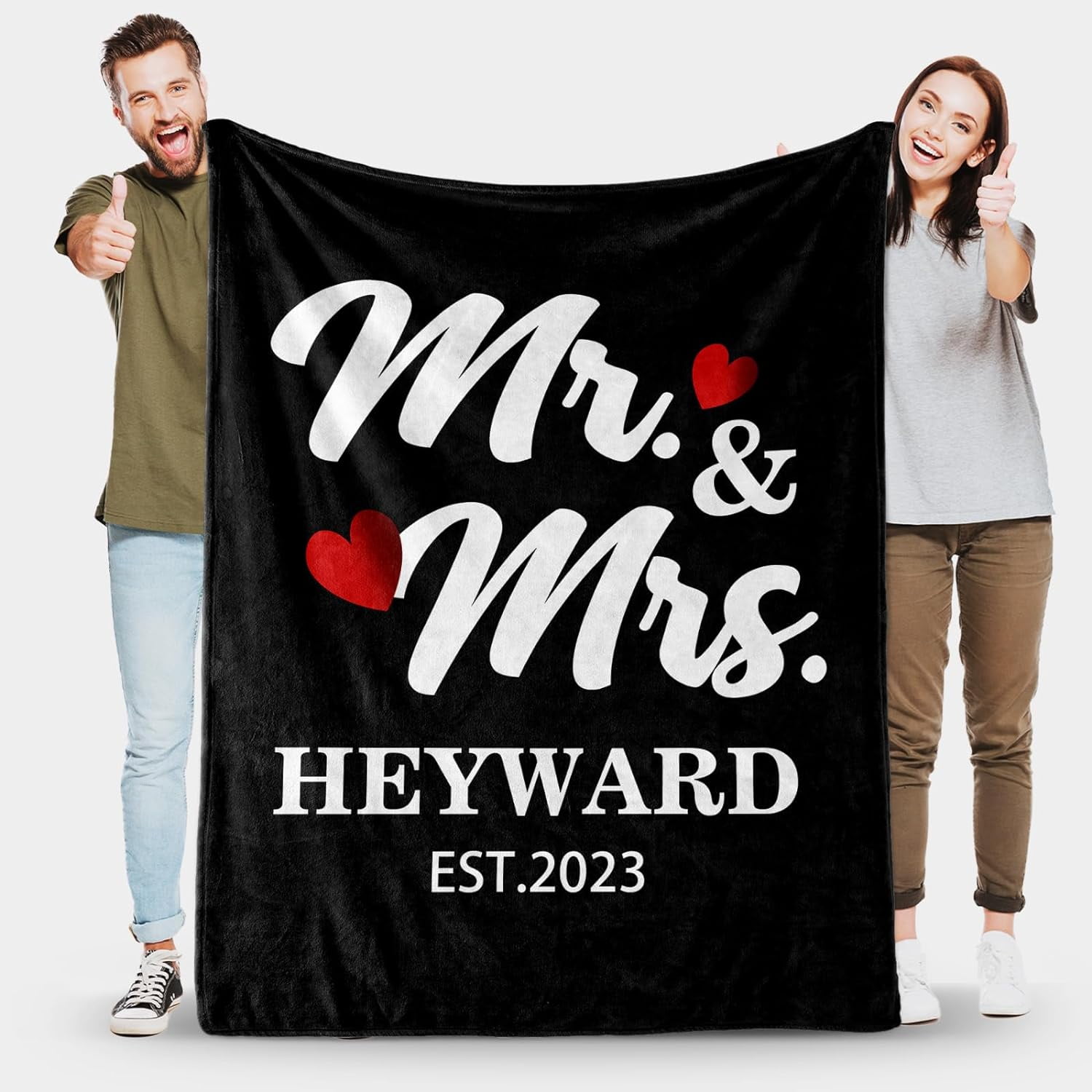 Custom Boyfriend Girlfriend Blanket Personalized Gift Couple Blanket ...