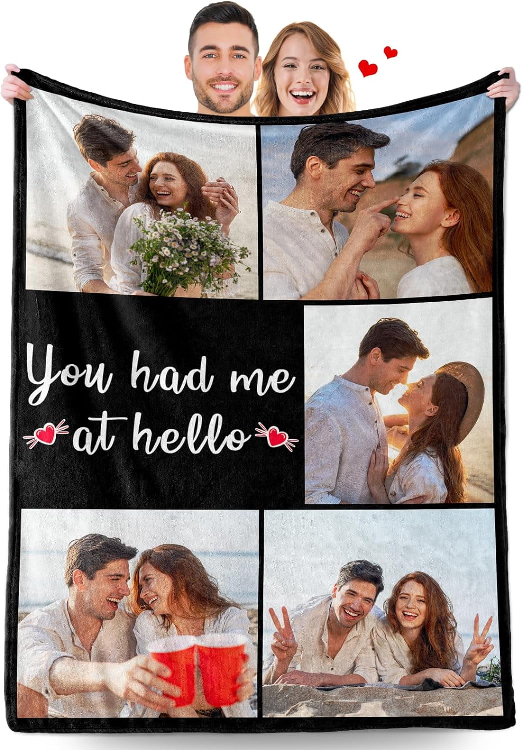 Custom for Boyfriend Girlfriend, Personalized Couple Blanket ...
