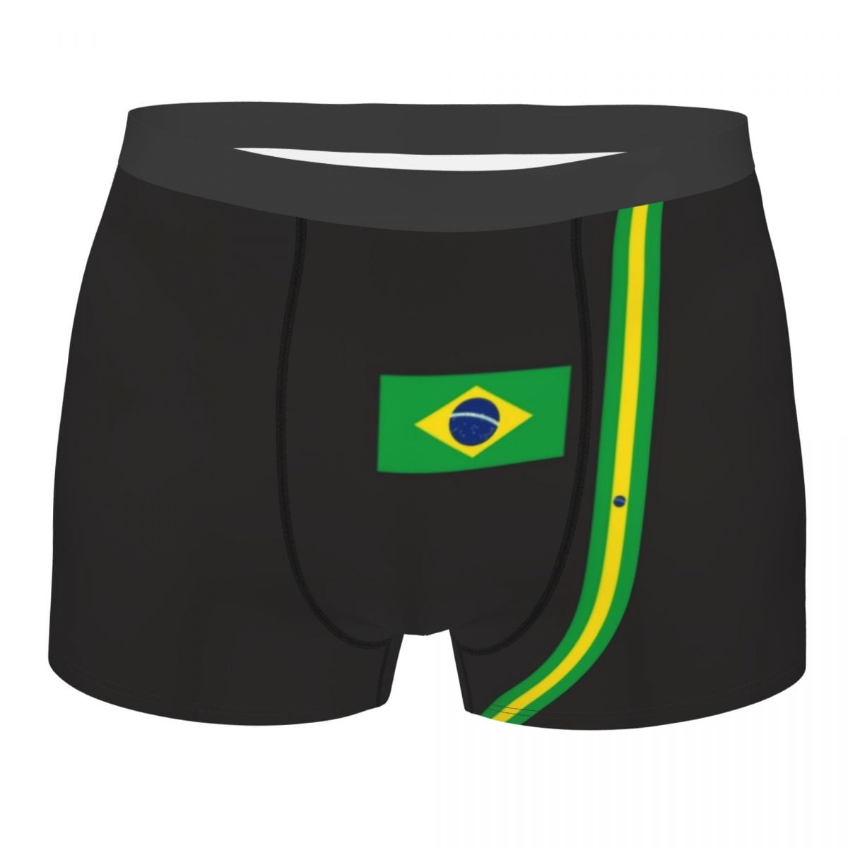 Custom Brazil Flag Underwear Men Breathbale Brazilian Boxer Briefs ...