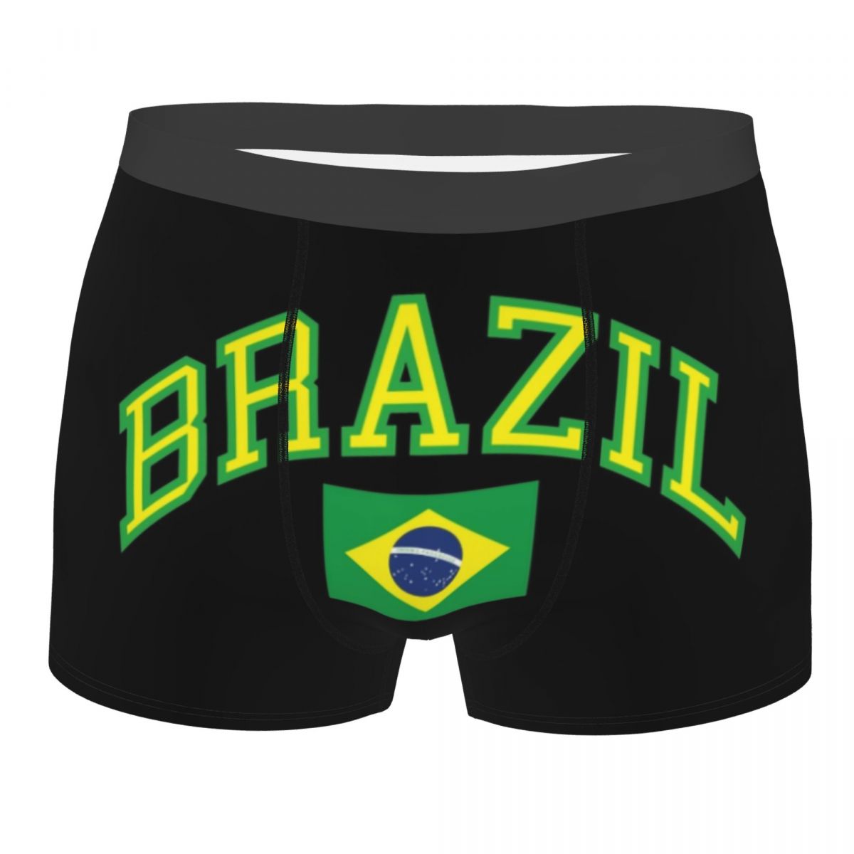 Custom Brazil Flag Underwear Men Breathbale Brazilian Boxer Briefs ...