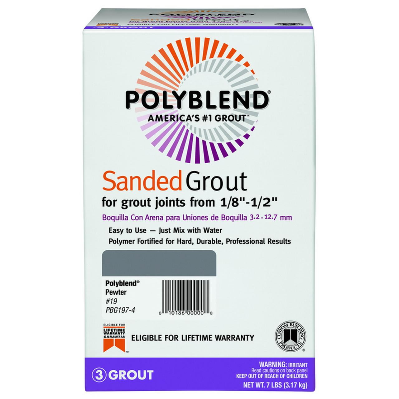 Custom Building Products Polyblend Sanded Tile Grout PBG197-4 ...