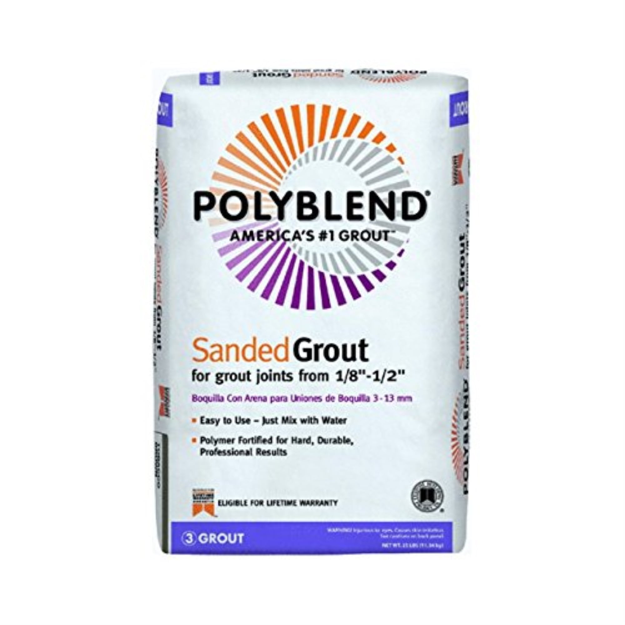 Custom Building Products 25 lbs Polyblend Indoor & Outdoor Platinum ...