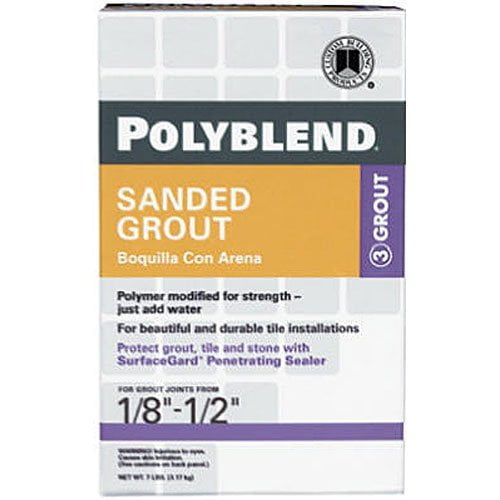 Custom Building Products 19 Polyblend Sanded Tile Grout, 7-Pound ...