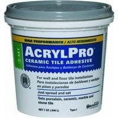 Custom Building Products 1 Quart AcrylPro Ceramic Tile Mastic, High ...