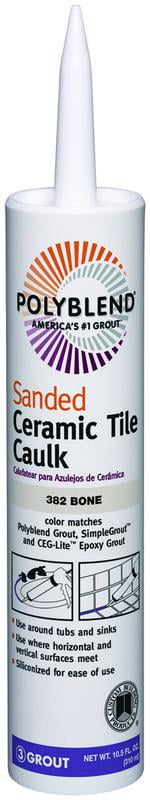 Custom Building Products PC38210S-6 10.5 Ounce Bone Tile Caulk Sanded ...