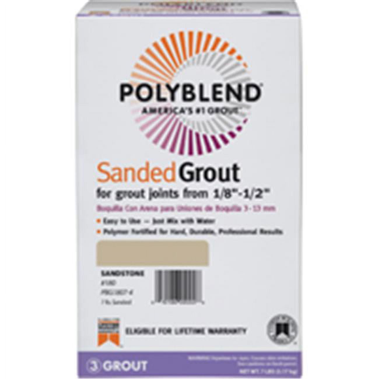 Custom Building Products Polyblend Indoor and Outdoor Sandstone Grout 7 ...
