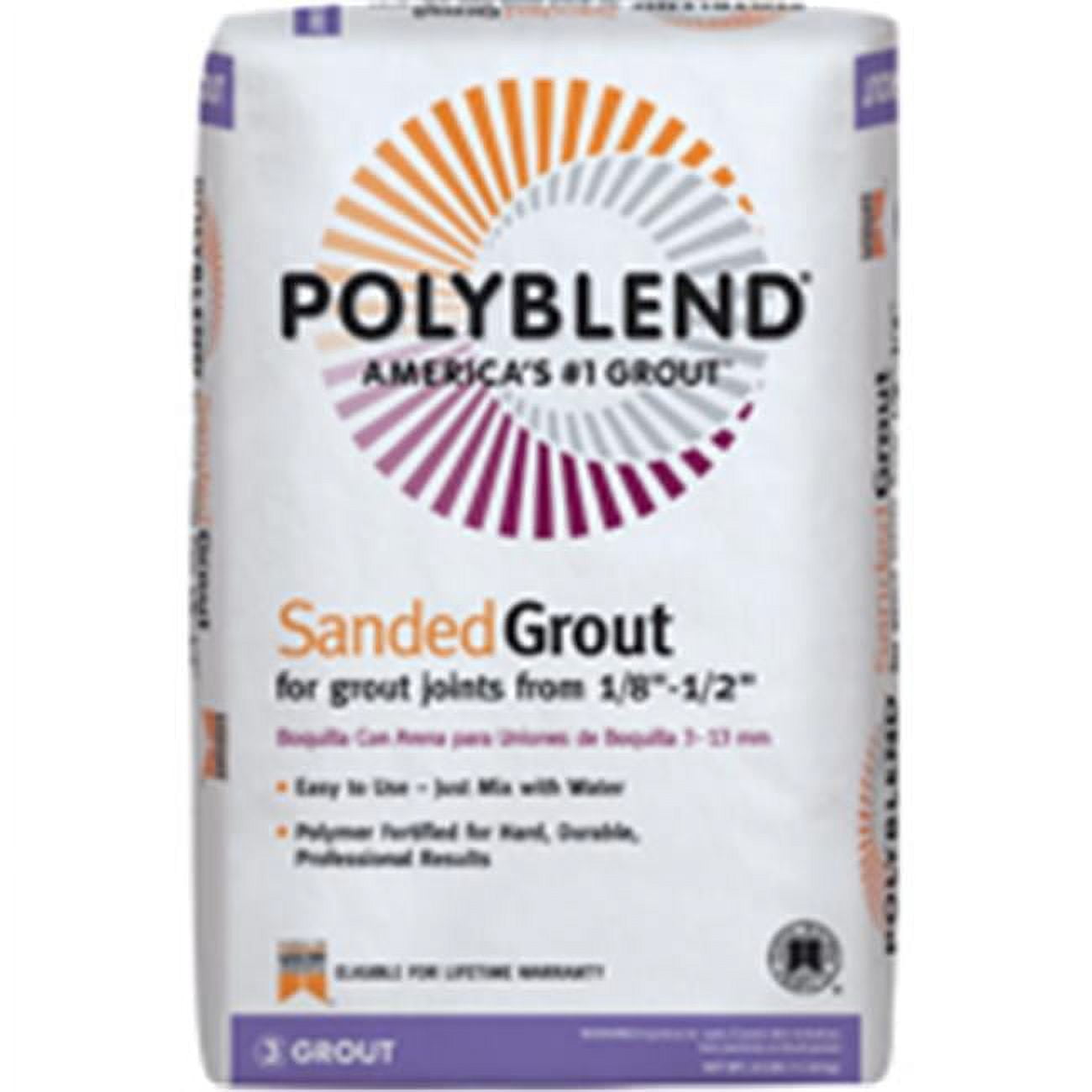 Custom Building Products Polyblend Sanded Tile Grout - Walmart.com