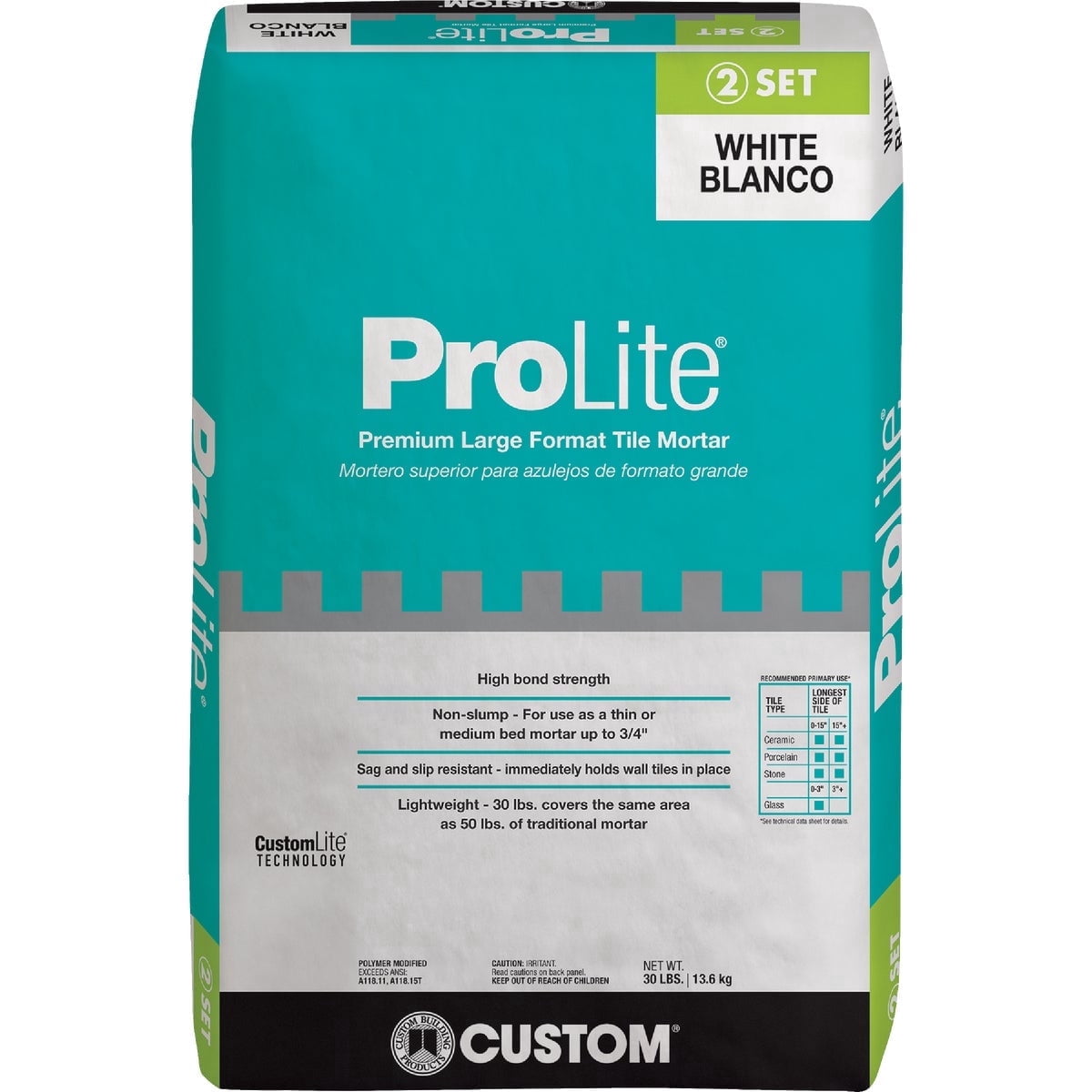 Custom Building Products ProLite 30 Lb. Premium Large Format Tile ...