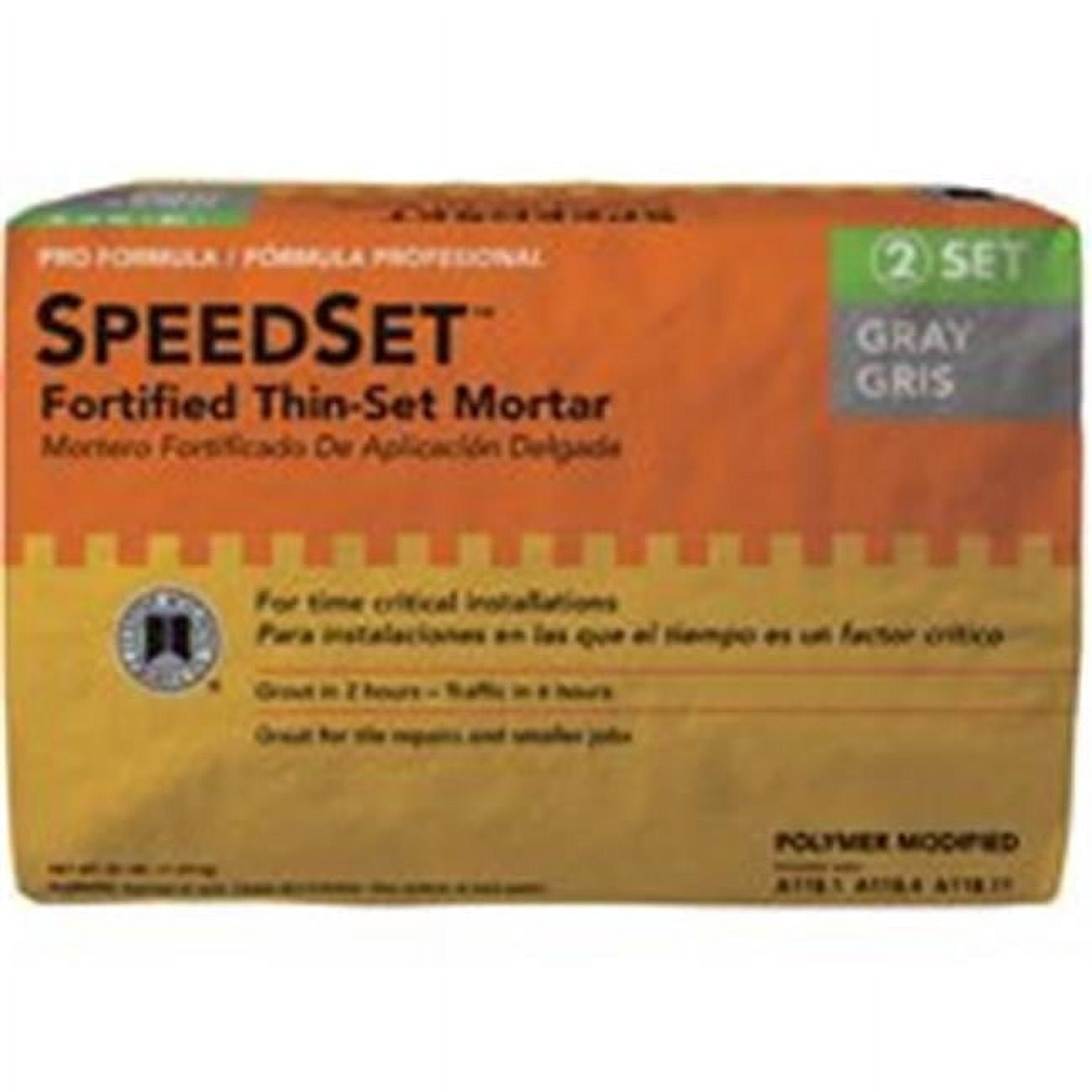 Custom Building Products SDS25 Gray Speedset Thinset 25 lbs. - Gray ...