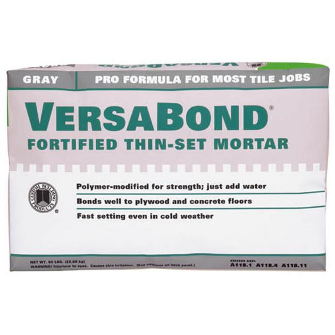 Custom Building Products VersaBond Gray Thin-Set Mortar 50 lb - Walmart.com