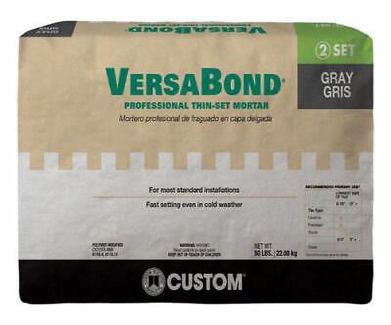 Custom Building Products VersaBond Gray Thin-Set Mortar 50 lb - Walmart.com