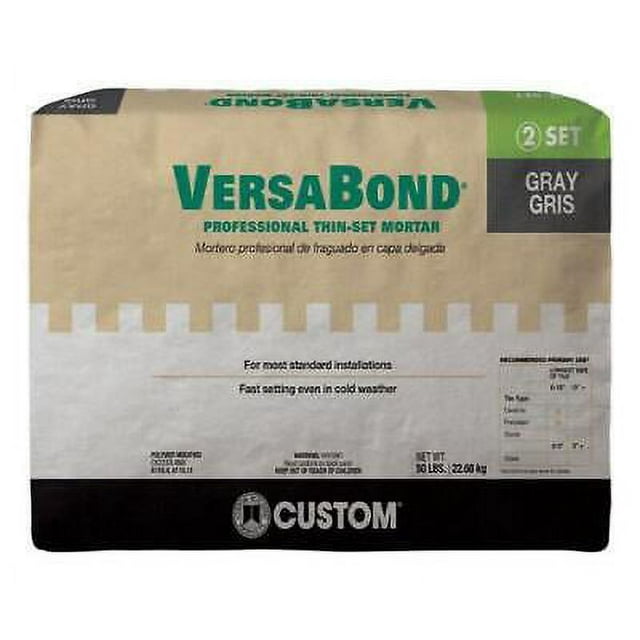 Custom Building Products VersaBond Gray Thin-Set Mortar 50 lb - Walmart.com